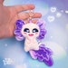 ITH Axolotl Charm Pattern Adorable Amphibian Salamander Keychain Plush ...