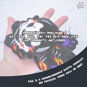 ITH Hellhound Puppy Plush Embroidery Pattern | Adorable Puppy Dog Wolf ...