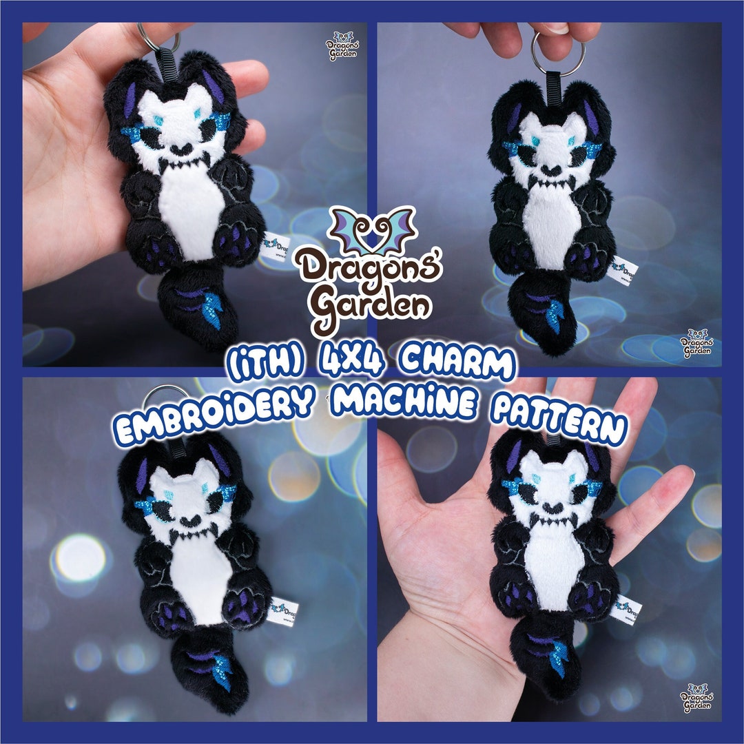 ITH Hellhound Puppy Charm Pattern | Adorable Puppy Dog Wolf Charm ...