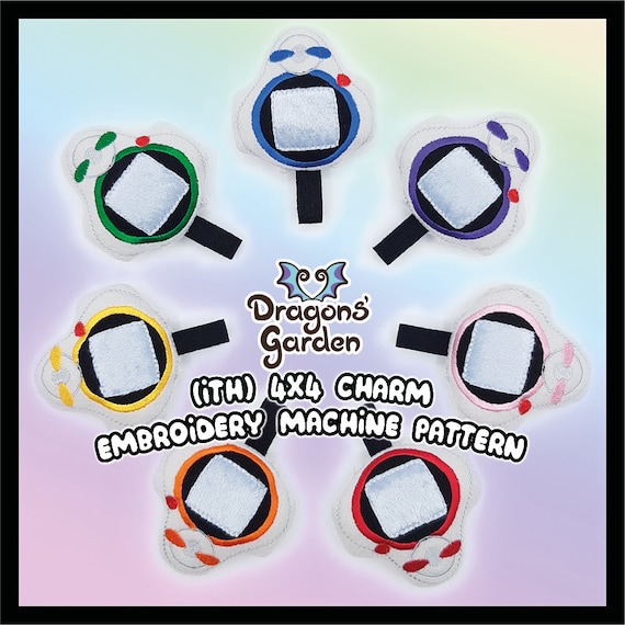 ITH D Power Digivice Embroidery Pattern Digimon Beginner | Etsy