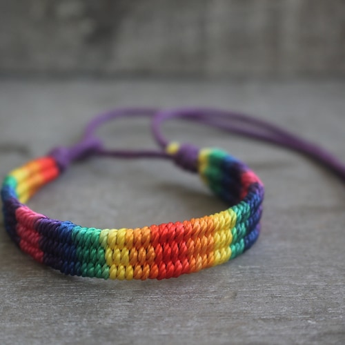 Rainbow Friendship Bracelet - Etsy