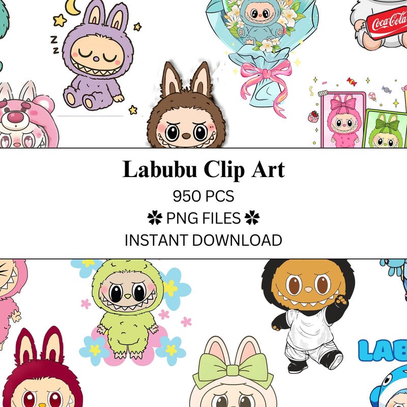 Birthday Labubu Stickers - Etsy UK