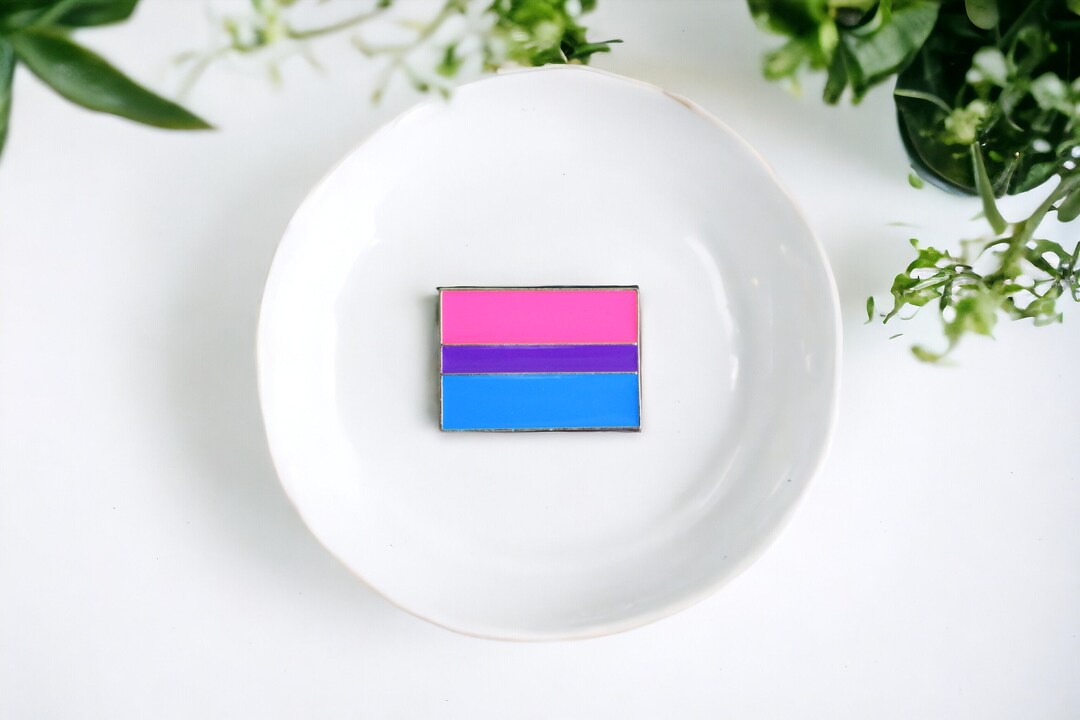 Bisexual Flag Enamel Pin Clothes Backpack Pin Handmade Gift Present ...