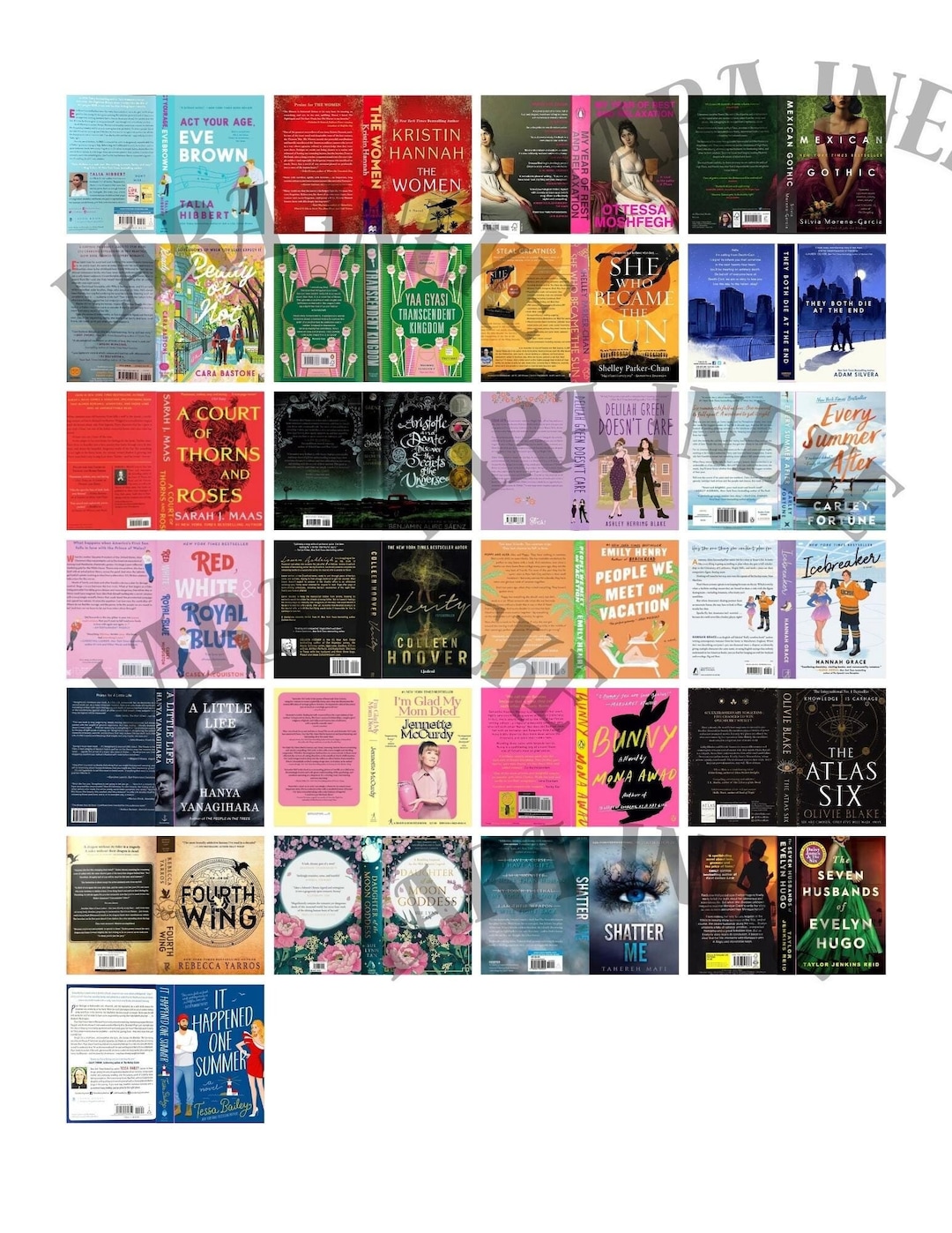 Miniature Book Covers 25 Pcs Booktok Free Template PDF File ...