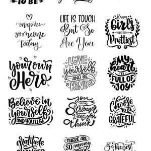 The Motivational Quote Bundle | SVG Files | PNG Files | Words ...