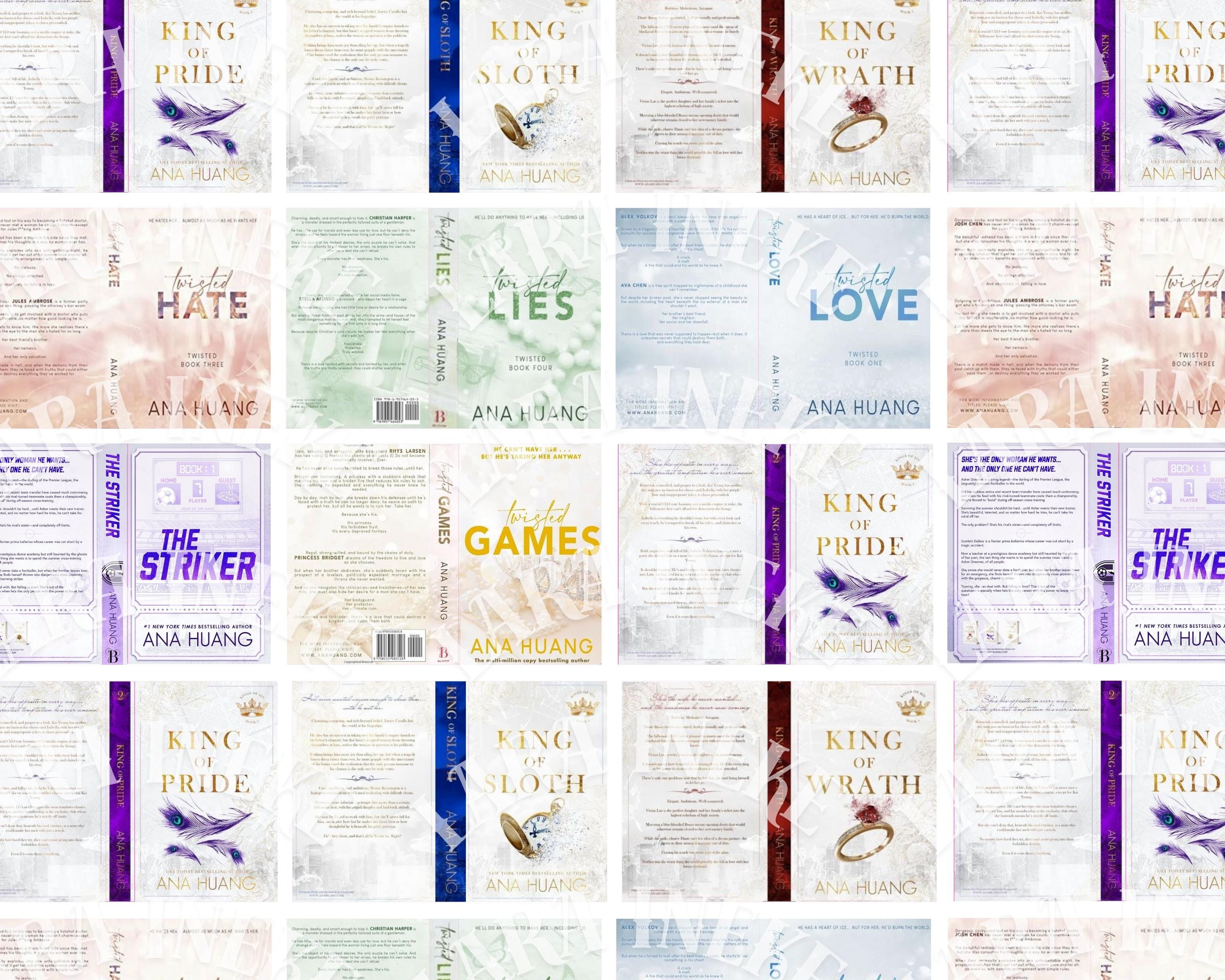 Miniature Book Covers - 8 Pcs Ana Huang + Free Template | PDF File ...