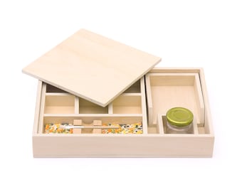 Wooden Montessori Box - Etsy