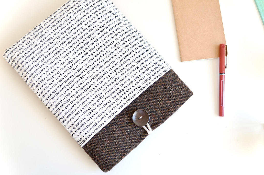 Handmade iPad & Tablet Sleeve: Cozy Wool Blend With Unique "lorem Ipsum ...