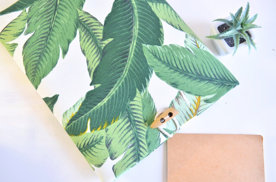 Laptop Case, Custom Sizes, Padded - Green Bahama Tropical Leaves - Fit ...
