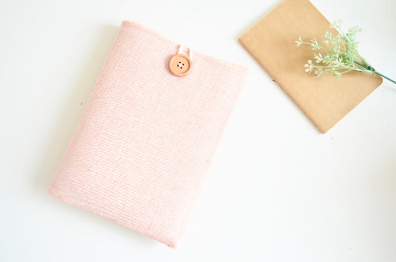 Orange and Floral iPad Sleeve Case, Padded Cover Made to Order 8", 9.7 ...