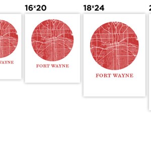 Fort Wayne Map Print City Map Poster - Etsy