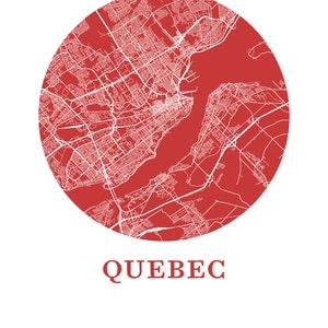 Quebec Map Print City Map Poster - Etsy