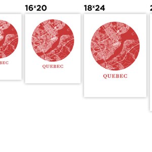 Quebec Map Print City Map Poster - Etsy
