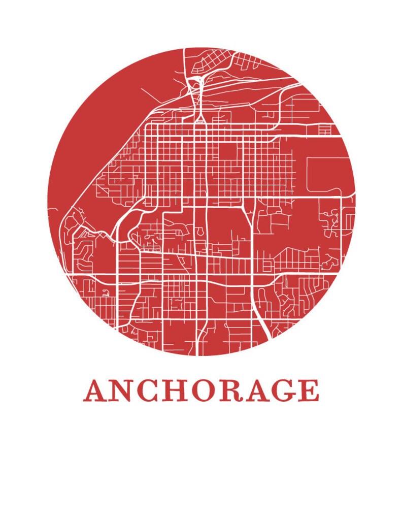 Anclaje mapa imprimir cartel del mapa de la ciudad - Etsy México