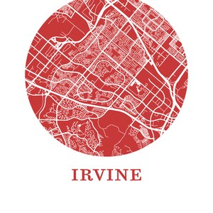 Irvine Map Print City Map Poster - Etsy Norway