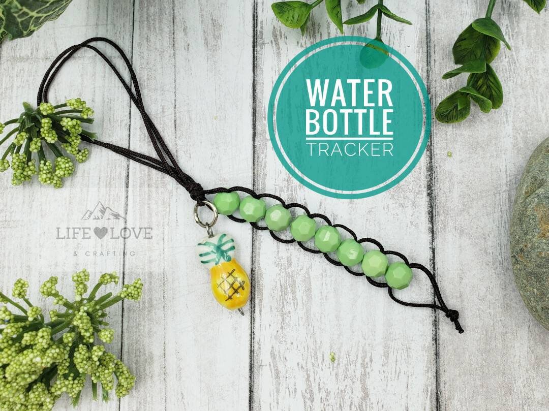 Pineapple Water Tracker Beads / Water Bottle Counter / Water Refill ...