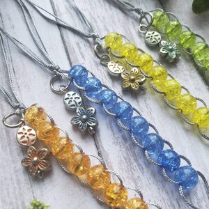 Flower Water Tracker Beads / Floral Water Bottle Tracker / - Etsy