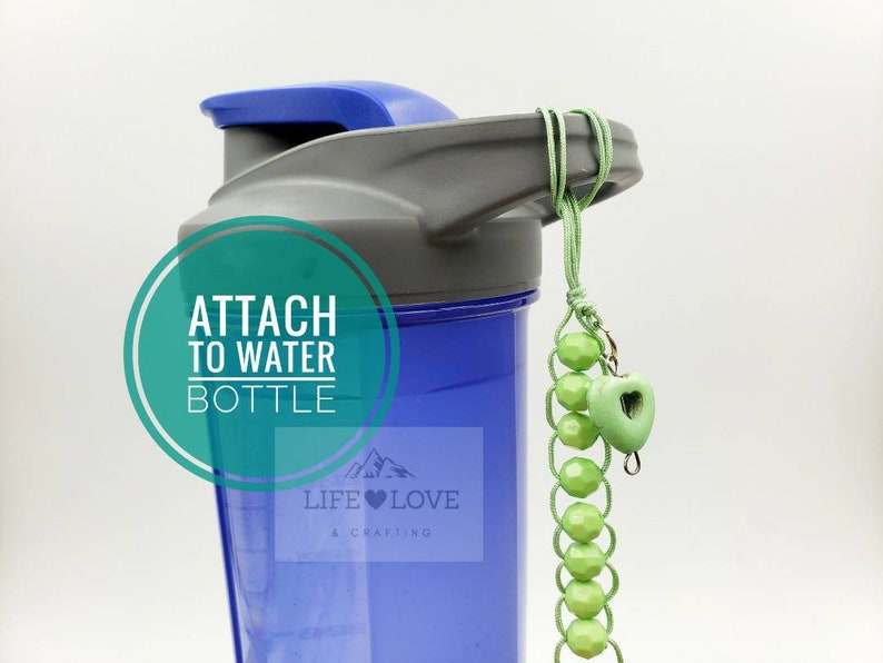 Heart Water Bottle Counter / Water Refill Tracker Beads / | Etsy