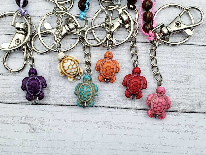 Water Bottle Tracker Beads / Turtle Keychain / Daily Water | Etsy