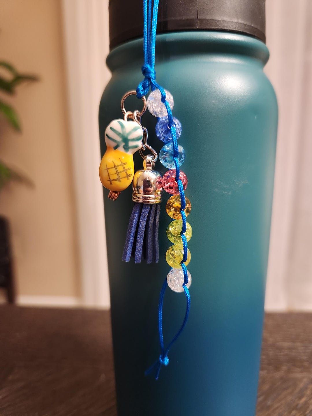 Tropical Water Tracker Beads / Custom Water Bottle Counter / Water ...