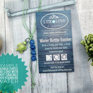 Personalized Water Bottle Counter / Water Refill Tracker Beads / Water ...