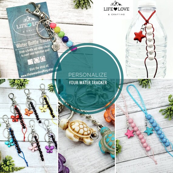 Personalized Water Bottle Counter / Water Refill Tracker Beads - Etsy