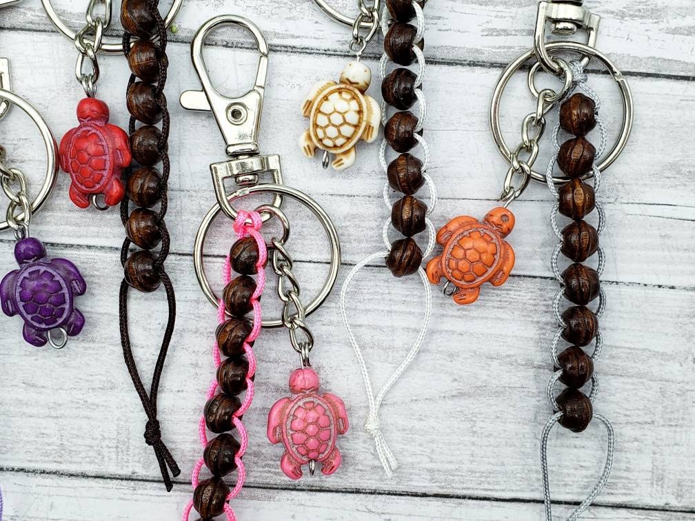Water Bottle Tracker Beads / Turtle Keychain / Daily Water | Etsy