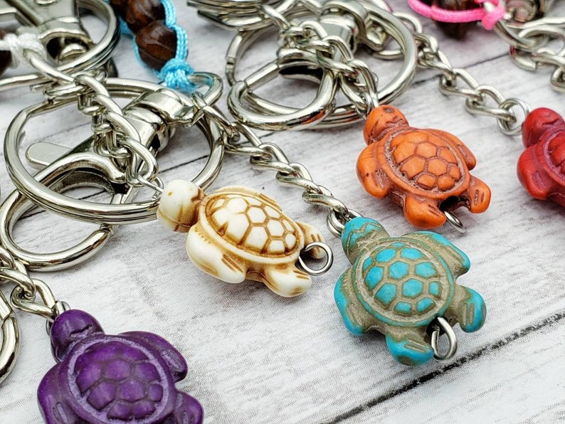 Water Bottle Tracker Beads / Turtle Keychain / Daily Water | Etsy
