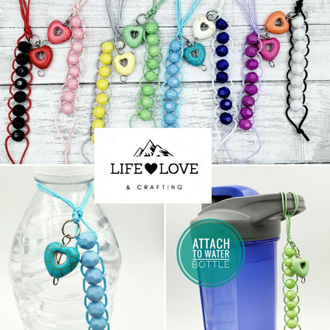 Heart Water Bottle Counter / Water Refill Tracker Beads / Water Tracker ...