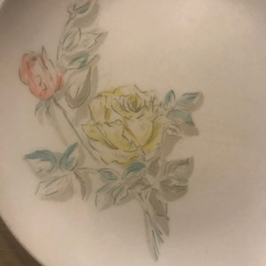 Set of 4 Marcrest Melmac Floral Dinner Plates, 10 Inch Pink and Yellow ...