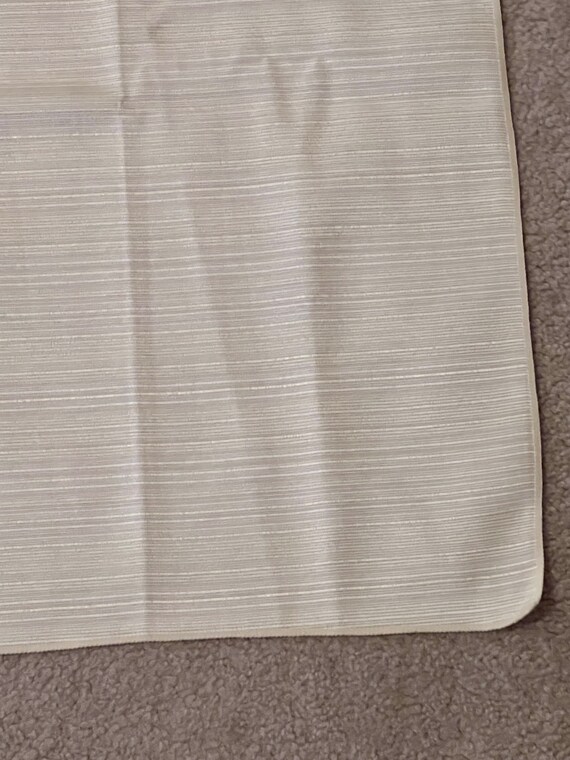 Vintage Square Cream Ribbed Pattern Tablecloth Vintage - Etsy