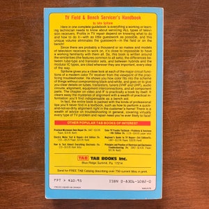 1970's TV REPAIR Manual Guide for Fixing Television Sets by John ...