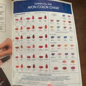 1985 AVON CATALOG for Summer Fall - Vintage Retro Beauty Products, 80's ...