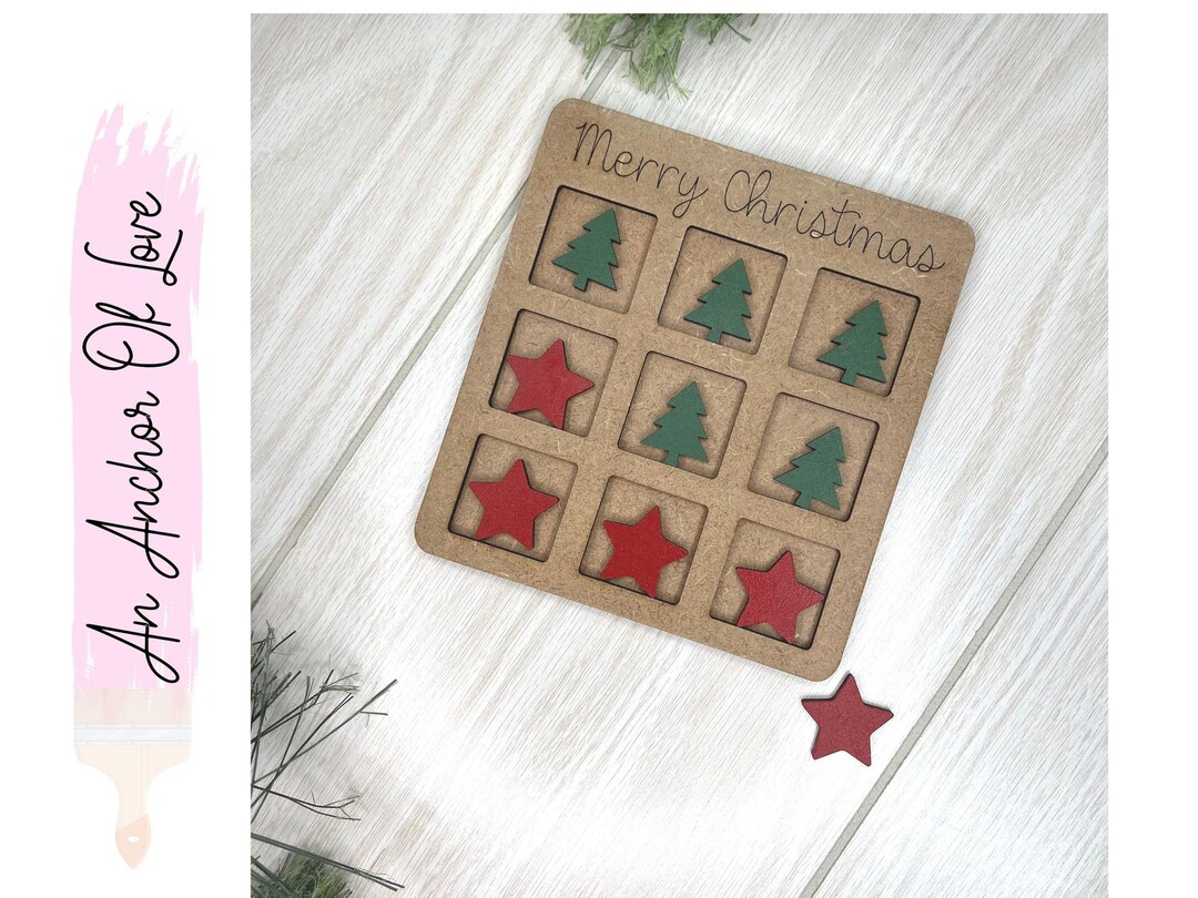 Christmas Tic Tac Toe: Christmas Day Gift Idea Classroom Gift - Etsy