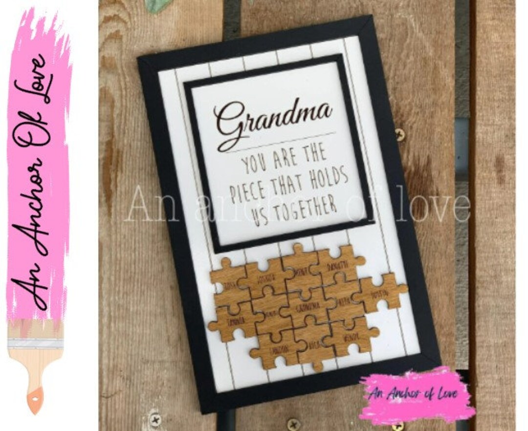 Personalized Grandma Puzzle Sign/ Gift for Grandma /grandma You Are the ...