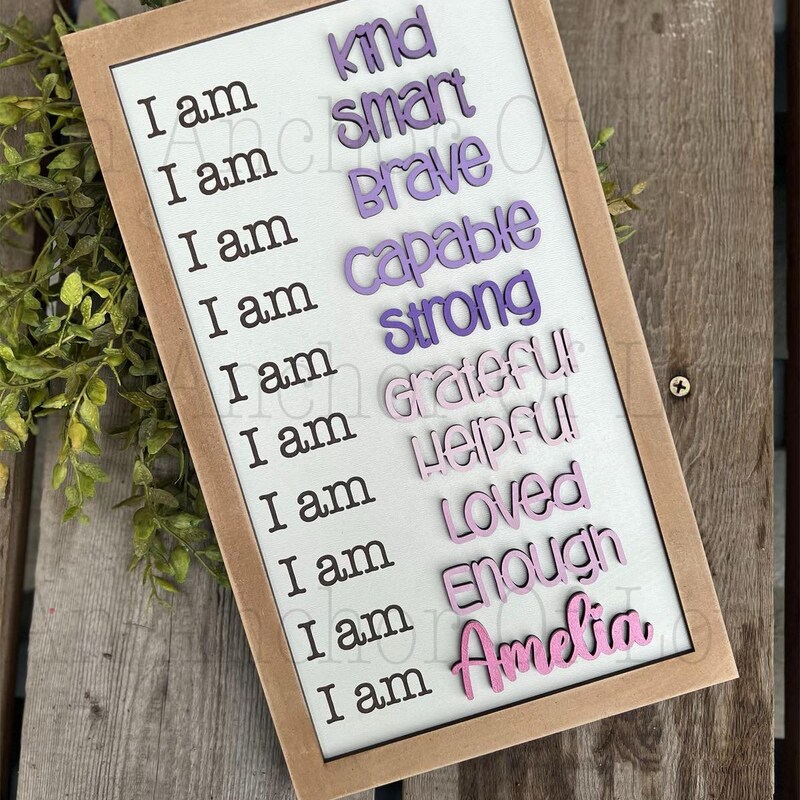 Affirmation Sign - Etsy