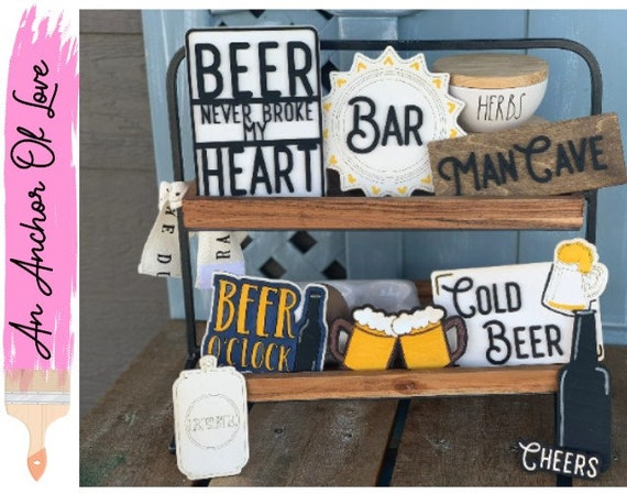 Beer Themed Tiered Tray Set - Etsy