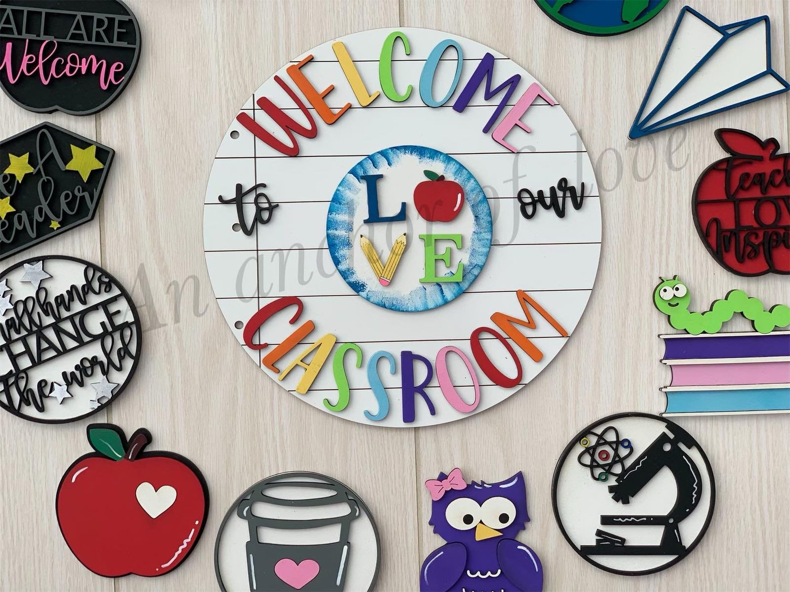 Interchangeable Welcome to Our Classroom Sign – Teacher Gift, Classroom ...