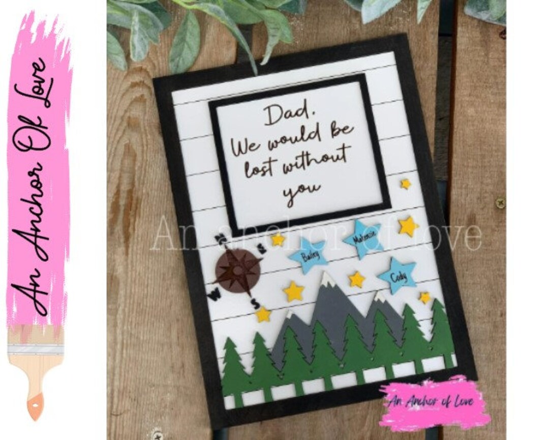 Dad Id Be Lost Without You Sign - Etsy