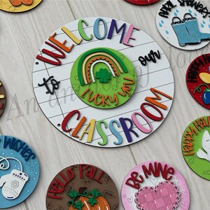 Complete Set 12 Piece Set -welcome to Our Classroom Kids Themed ...