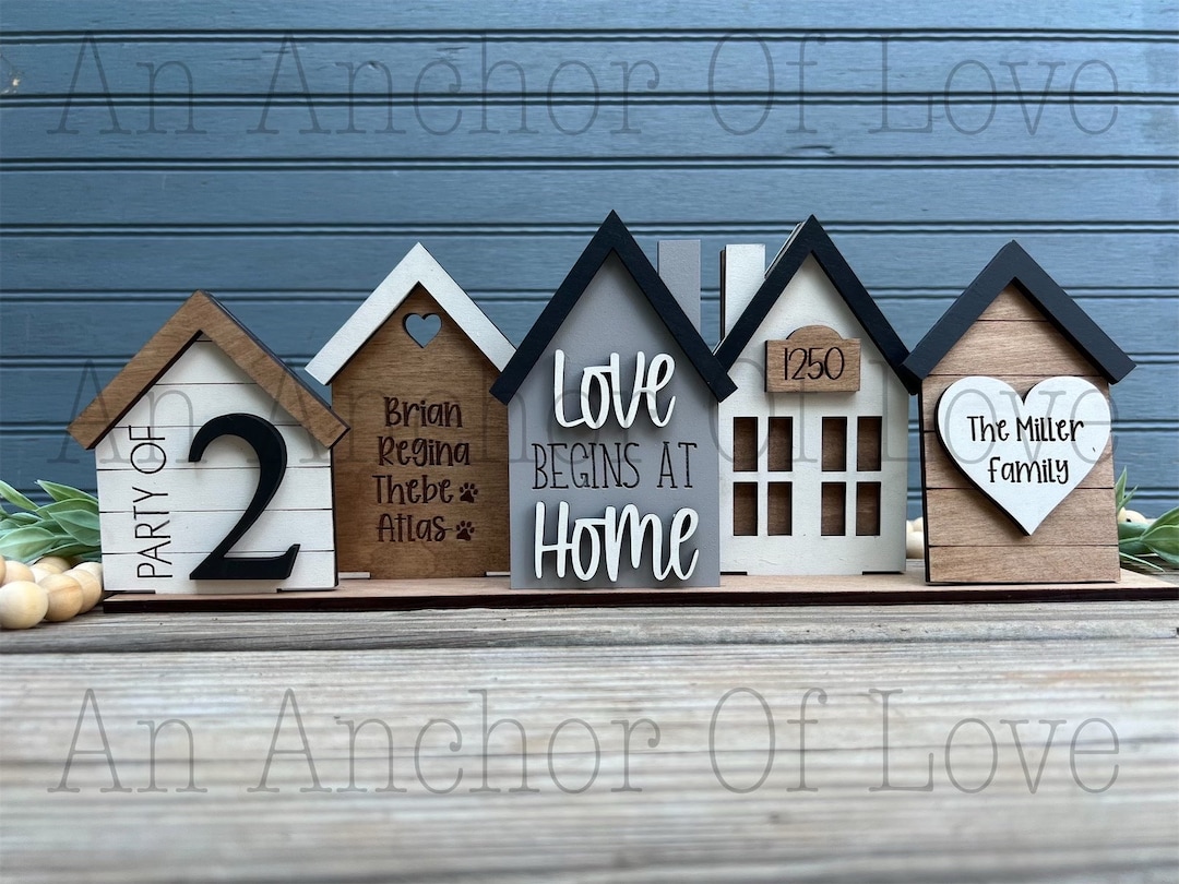Personalized Family Sign, Custom Standing House Decor, Farmhouse Decor ...