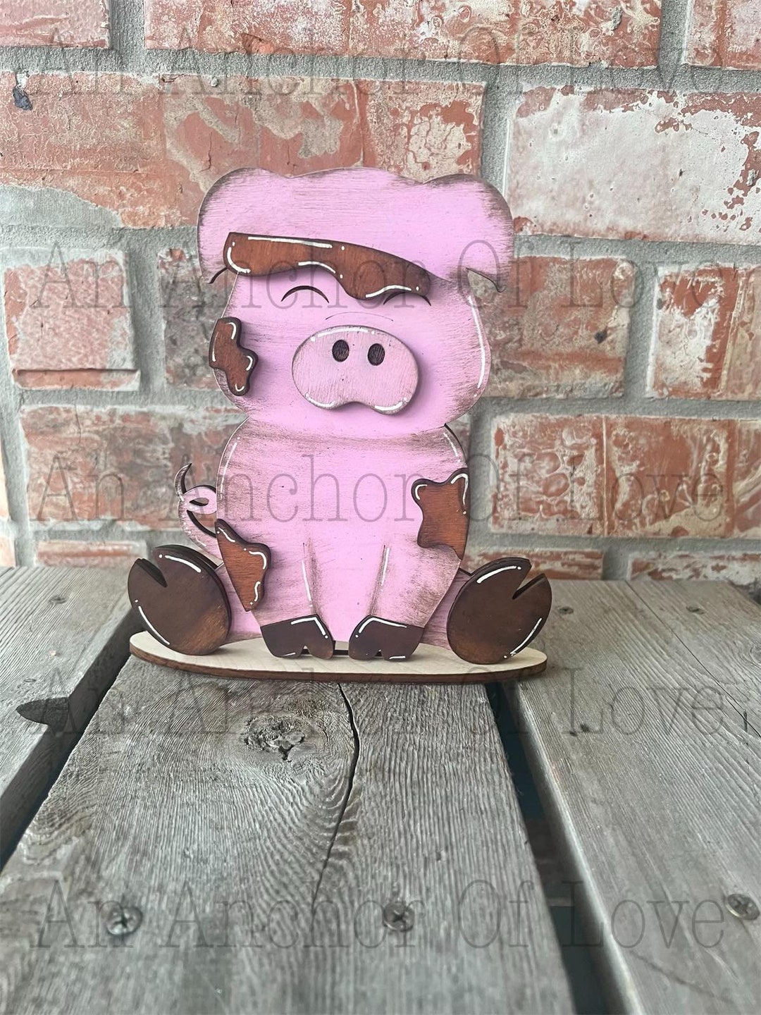 Farmyard Pig Base for Interchangeable Bows and Hats // Farmyard Pig ...