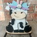 Farmhouse Cow Shelf Sitter With 21 Interchangeable Bows - Etsy