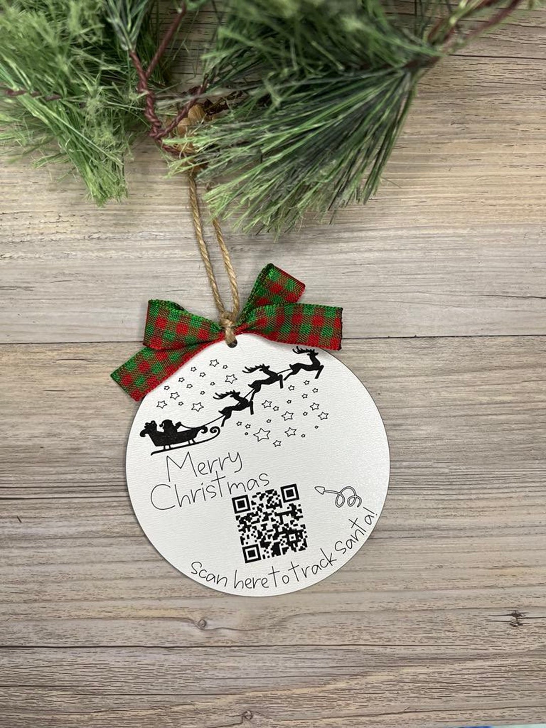 Engraved Christmas Santa Tracker Ornament - Kids Christmas Ornament ...