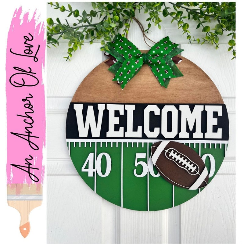Football Door Hanger - Etsy