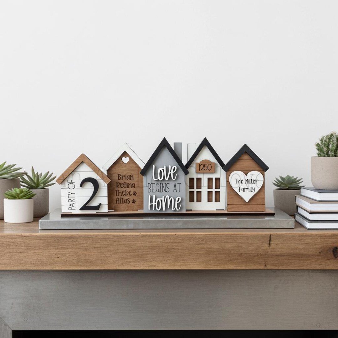 Personalized Family Sign, Custom Standing House Decor, Farmhouse Decor ...