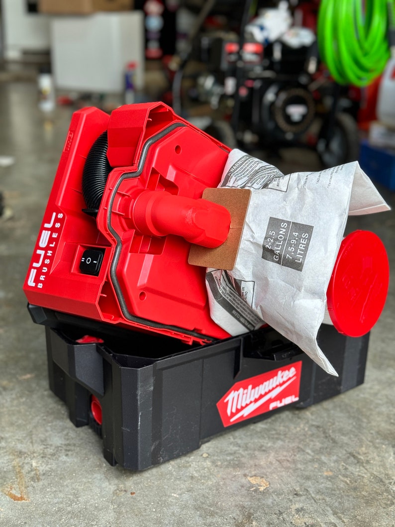 Milwaukee M18 FUEL Packout 2.5gal Vacuum Bag Filter Attachment Mod - Etsy