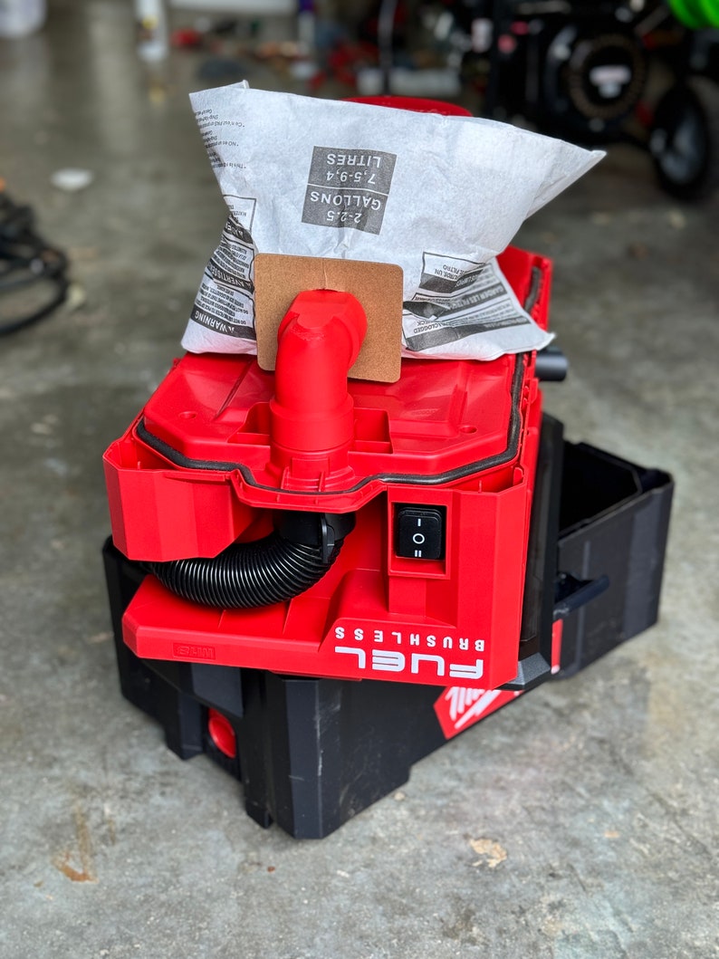 Milwaukee M18 FUEL Packout 2.5gal Vacuum Bag Filter Attachment Mod - Etsy