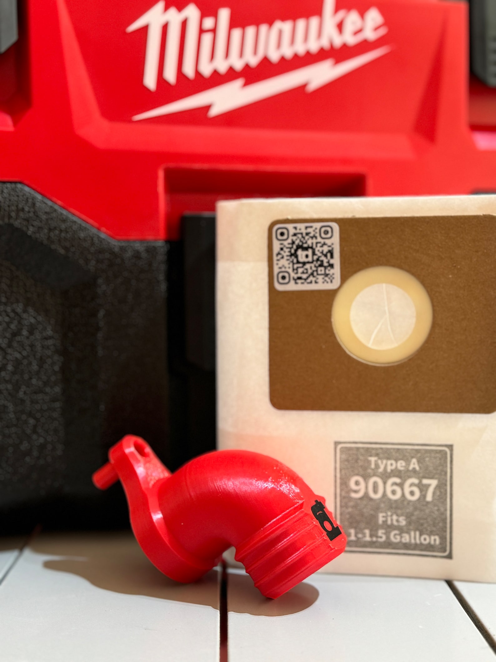 Milwaukee M18 2gal Vacuum (GEN2) Bag Filter Attachment Mod - Etsy