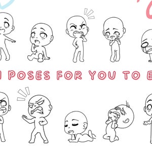 Pngtuber CHIBI Base Pack **DIGITAL DOWNLOAD** - Etsy